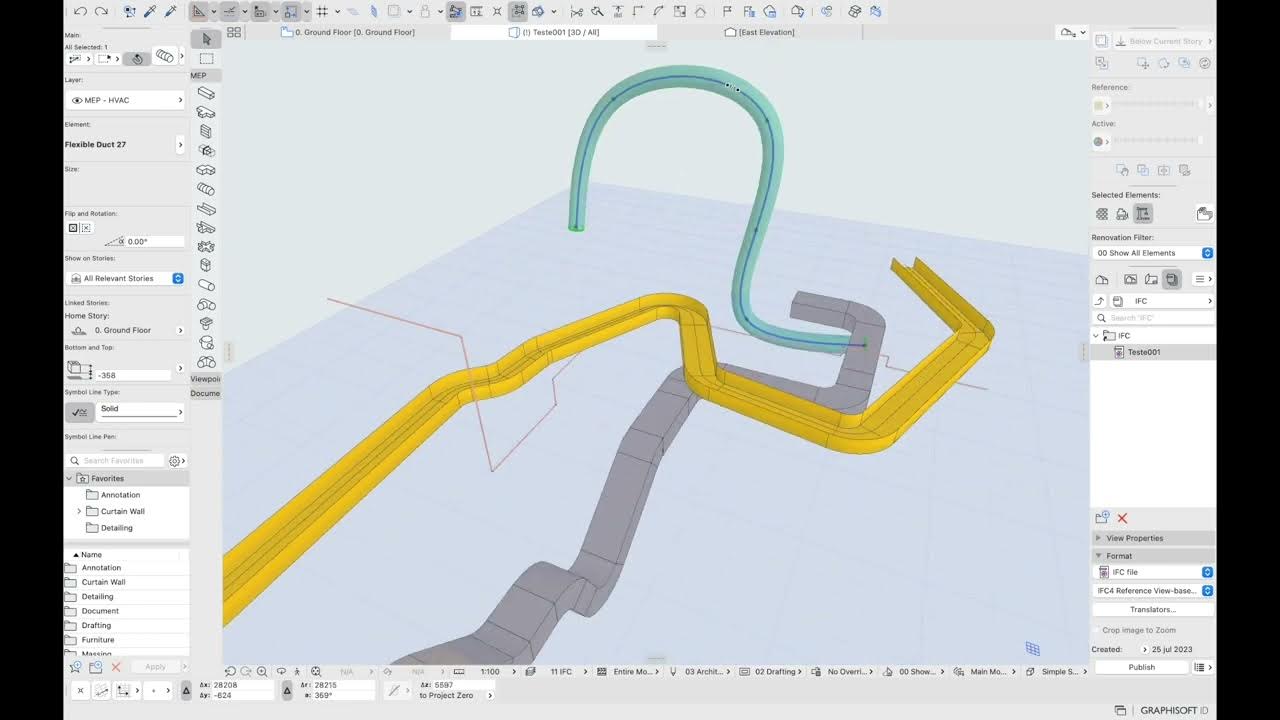 Pruebas de la herramienta MEP Archicad 27 - YouTube