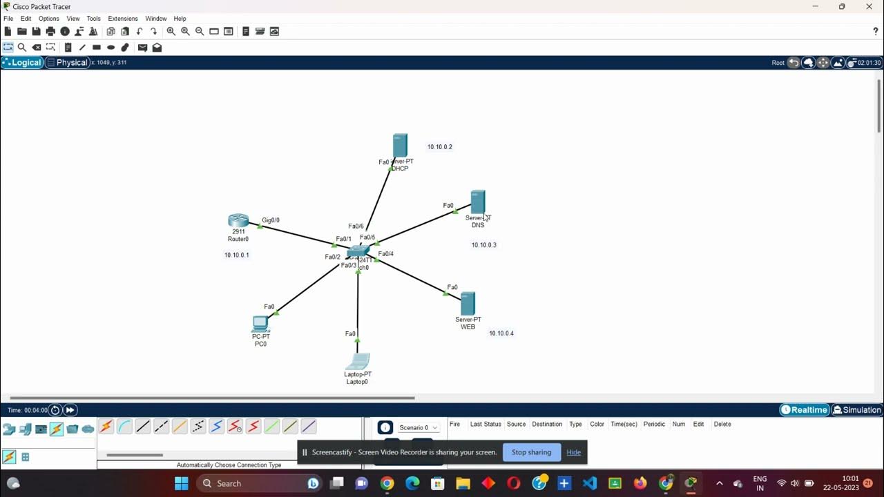 Implement DHCP, WEB and DNS server in CISCO packet tracer. - YouTube
