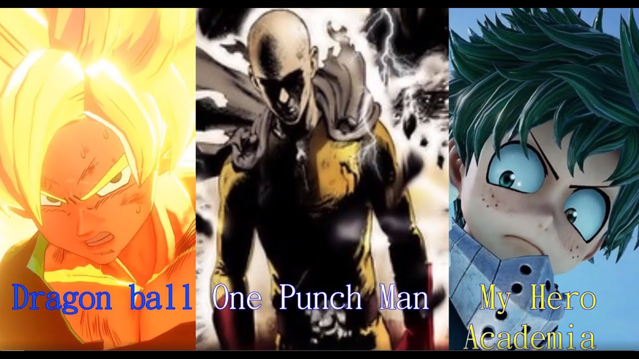 Dragon ball vs One Punch Man vs My Hero Academia Characters Power ...