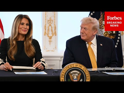 President Trump And First Lady Melania Trump Speak To Military Service-members On Christmas Eve