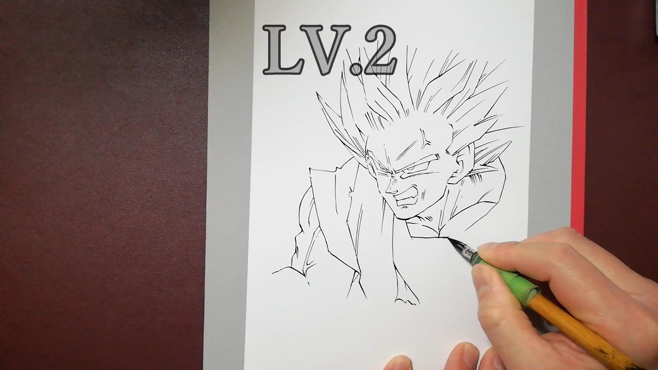What's your Level 3? Drawing MUI Goku in different Art Levels/孫悟空描きわけ ...