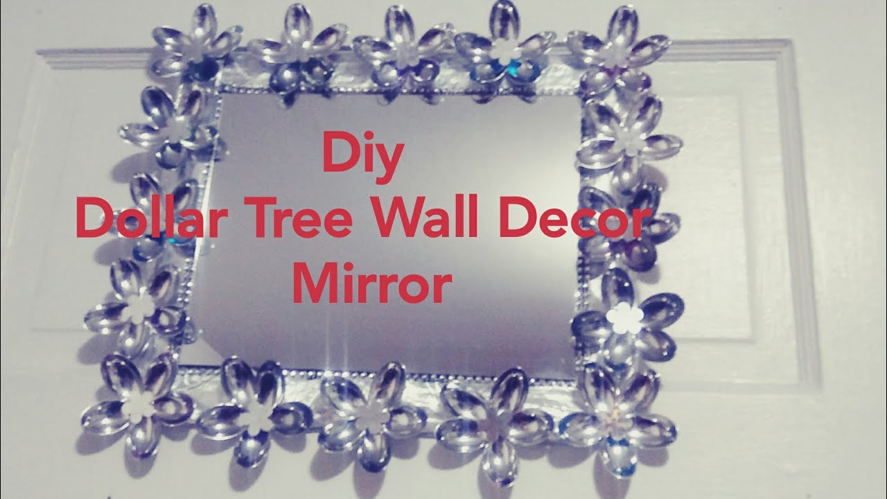 DIY GLAM DOLLAR TREE WALL DECOR MIRROR - YouTube
