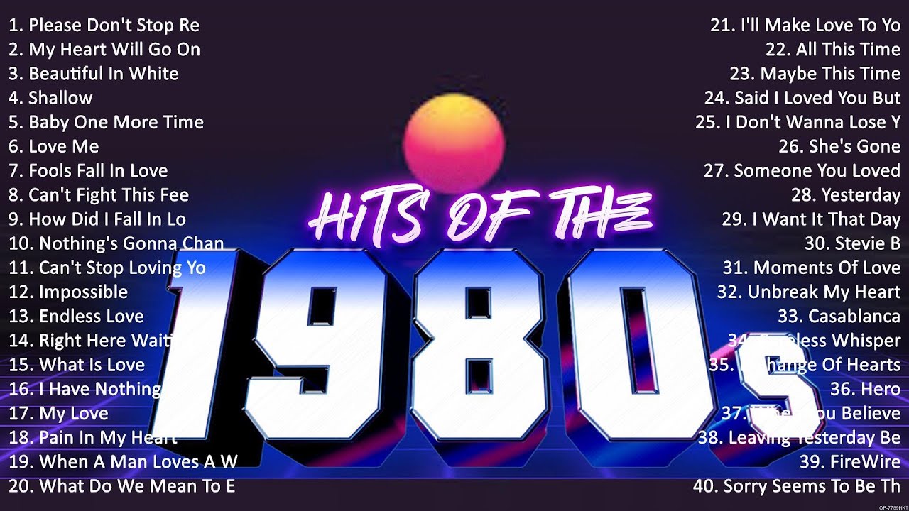 80s 90s Greatest Hits ~ The 80's Pop Hits ~ 80's Playlist Greatest Hits ...
