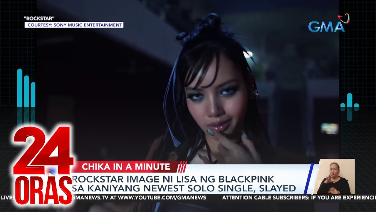 Rockstar image ni Lisa ng BLACKPINK sa kaniyang newest solo single ...