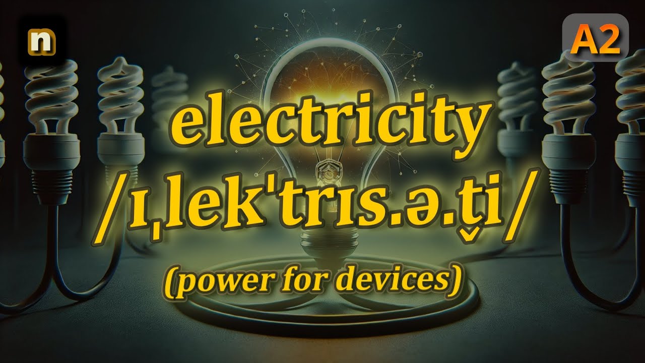 [n] Electricity meaning (power for devices) with 5 examples - YouTube