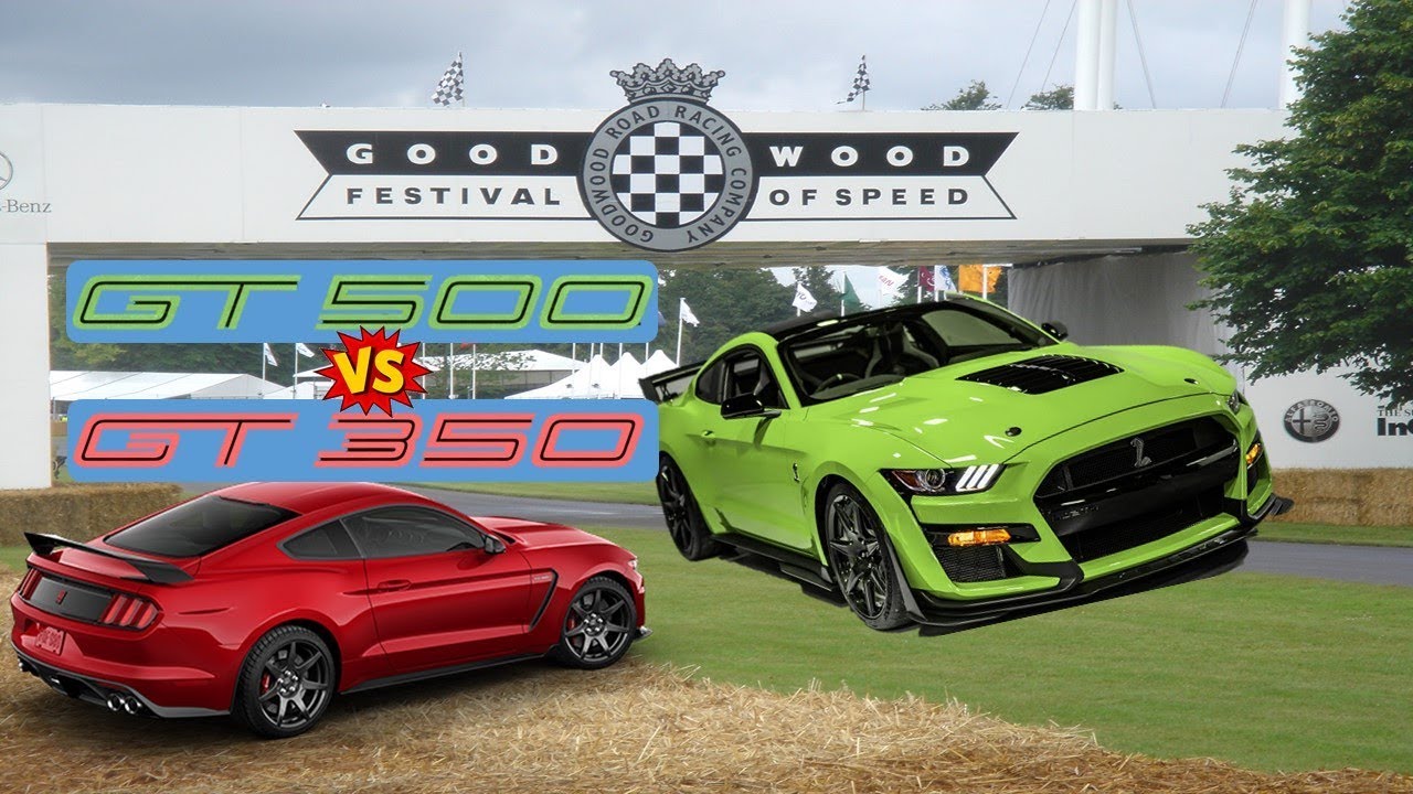 2020 GT500 Goodwood Festival Track Attack | vs GT350R [Split Screen ...