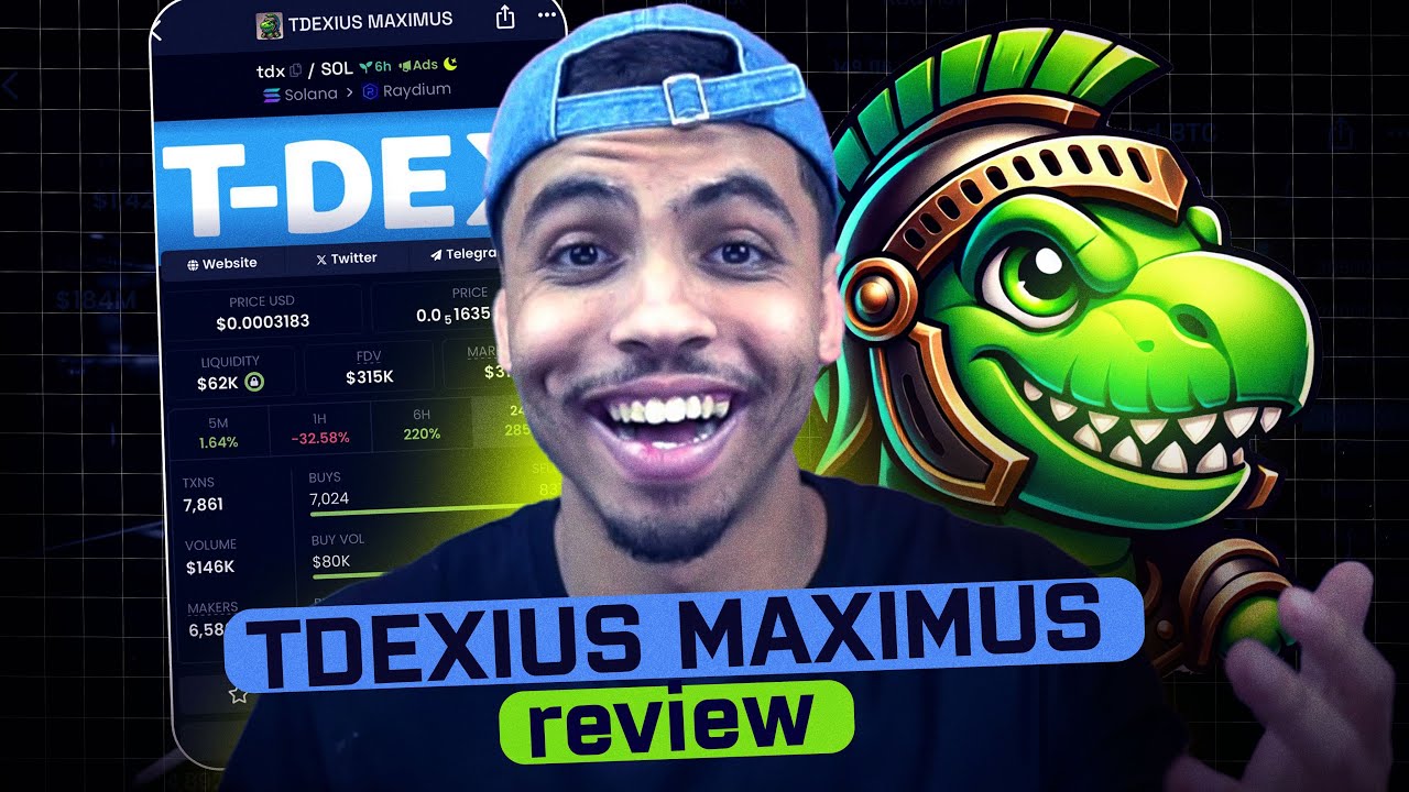 💥 TDEXIUS MAXIMUS عملة الميم التي تُكافئ مجتمع T DEX 🚀🌟 - YouTube