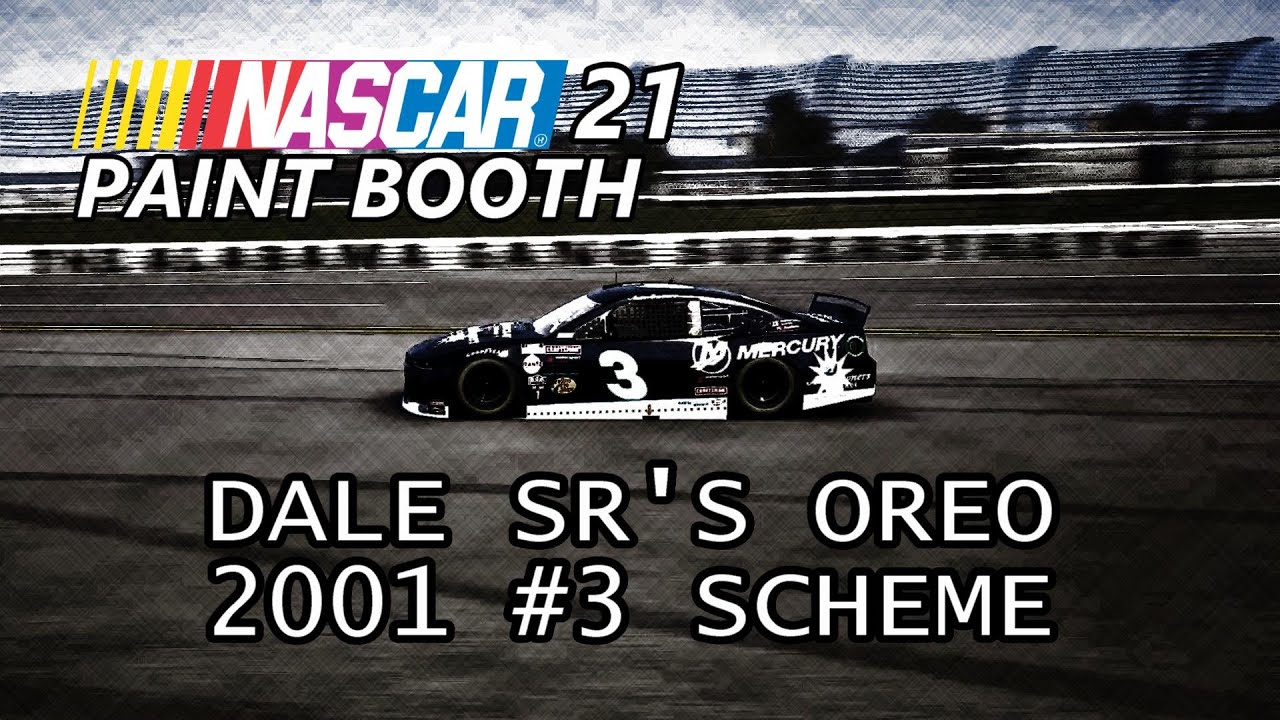 MAKING DALE SR'S 2001 OREO 3 SCHEME! (NASCAR 21 PAINT BOOTH) - YouTube