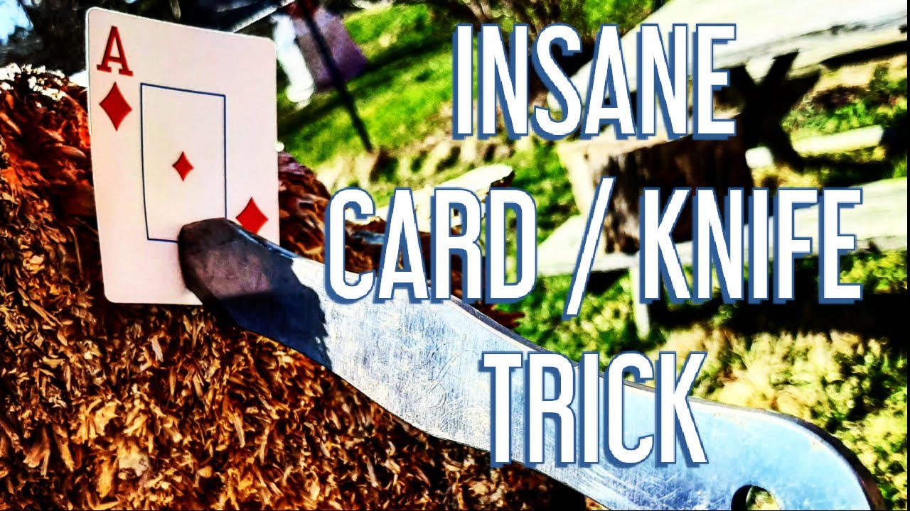Insane Throwing Knife Trick Must See Knife And Card Trick Youtube