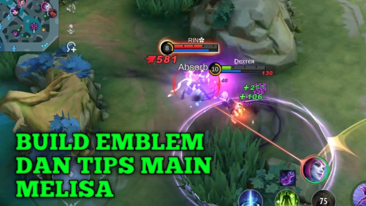 GAMEPLAY MELISSA TIPS COMBO BUILD DAN EMBLEM TERSAKIT !! MLBB - YouTube