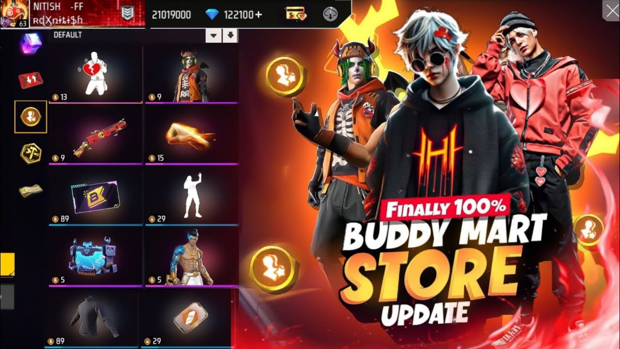 Next Buddy Mart Store Update Free Fire | New Buddy Token Bundle | Free ...