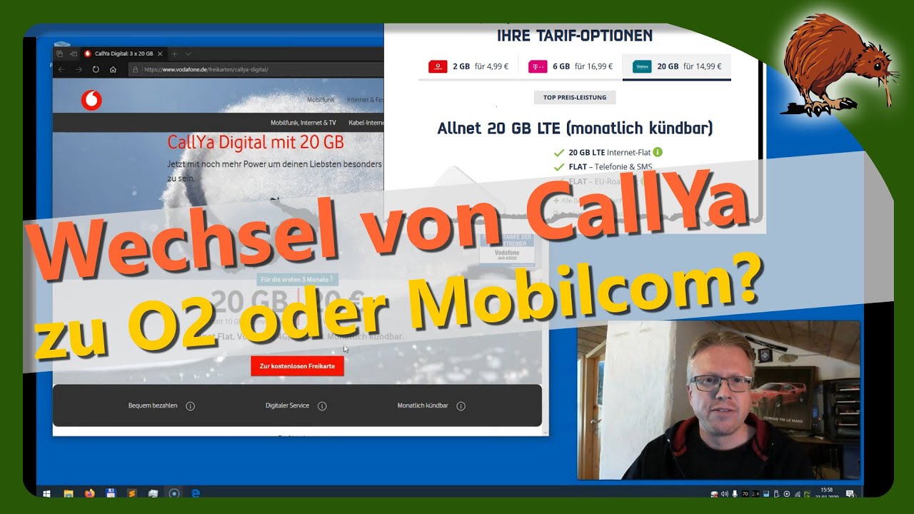 CallYa Digital Wechsel zu O2 oder Mobilcom - YouTube