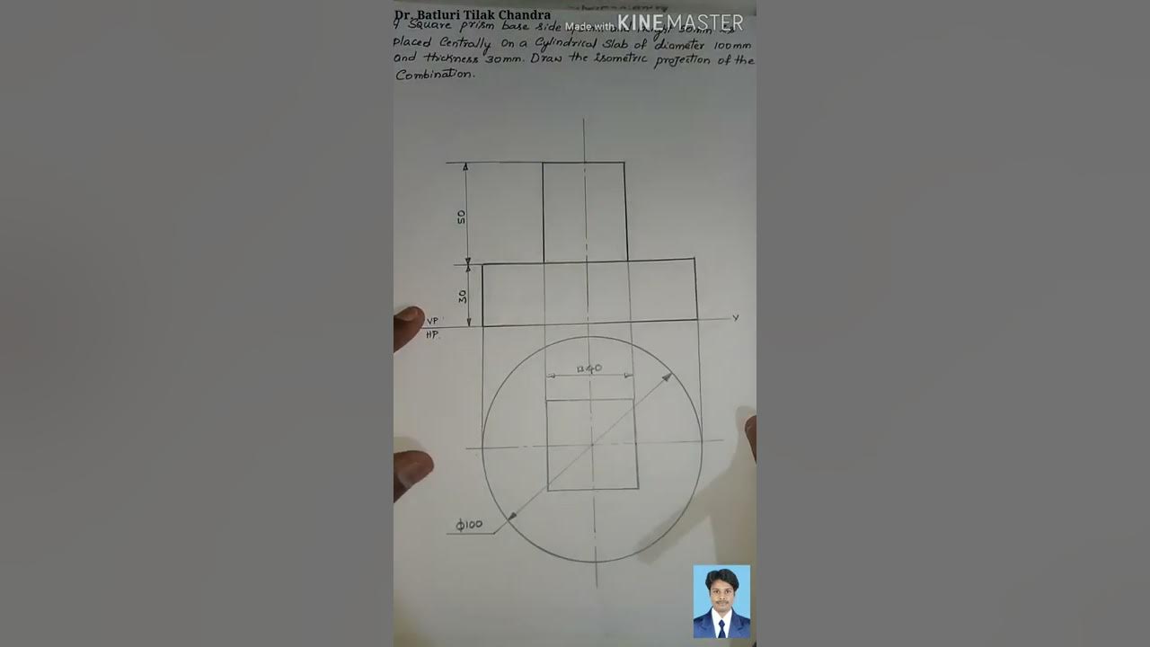 Computer Aided Engineering Drawing Isometric Projection - YouTube