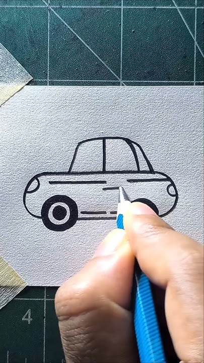 How to draw a car - YouTube