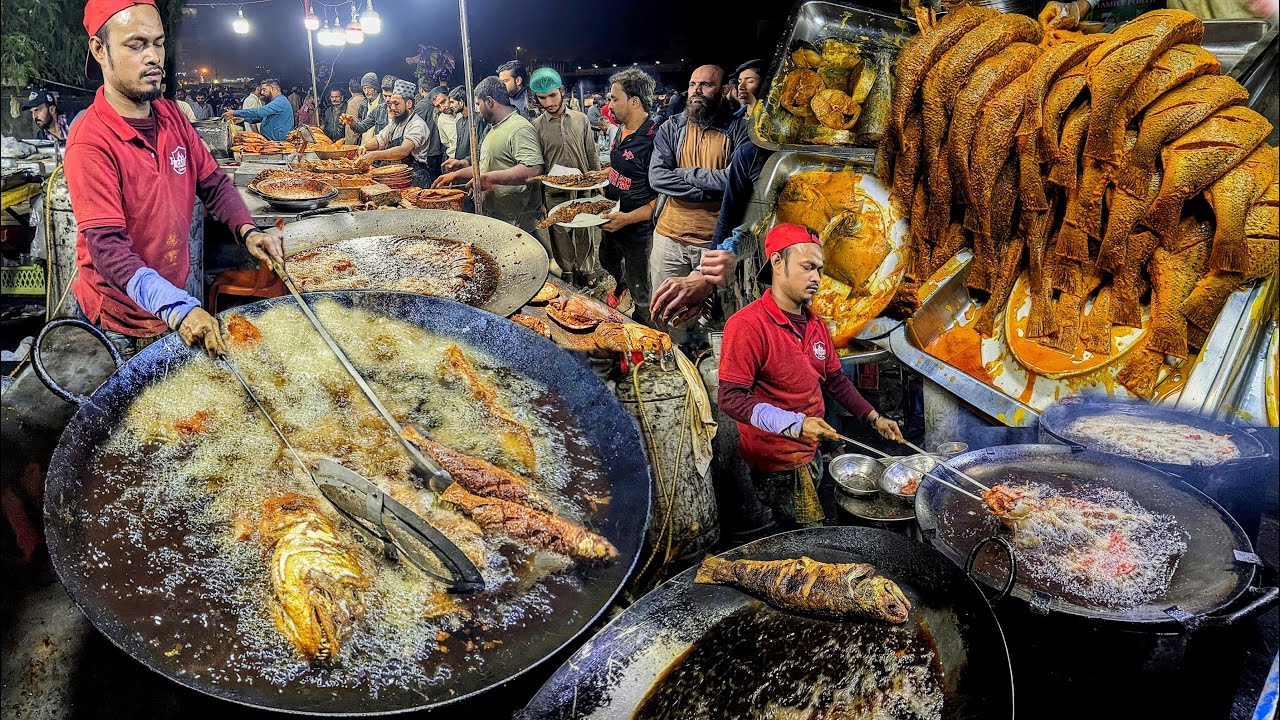STREET FOOD SPICY LAHORI MASALA FRIED FISH & CHARCOAL GRILLED FISH ...