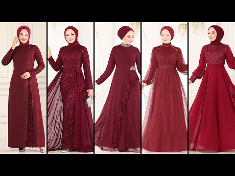 ModaSelvim Bordo Abiye Modelleri | Breathtaking Burgundy Evening Gowns: Unveiling the Latest Trends!