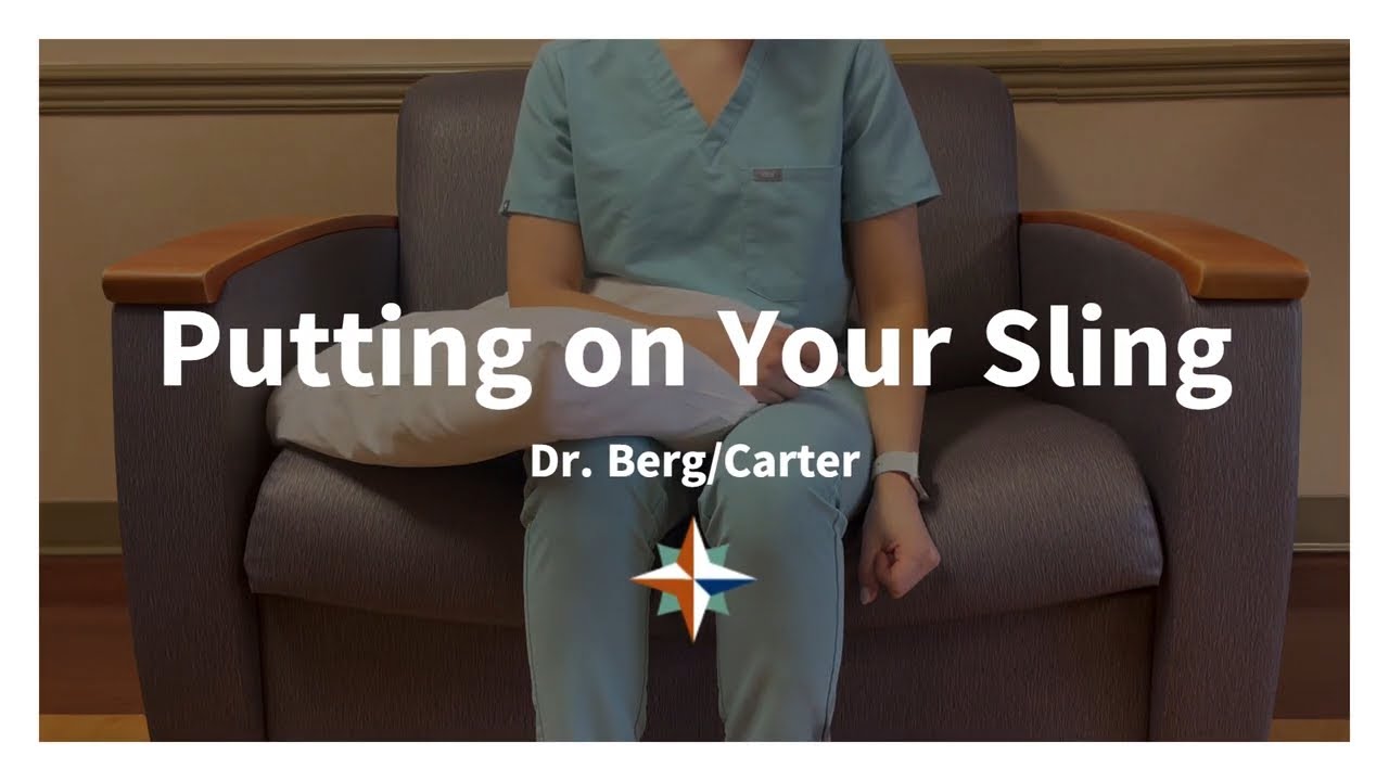 Shoulder Sling Management - Dr. Berg and Dr. Carter - YouTube