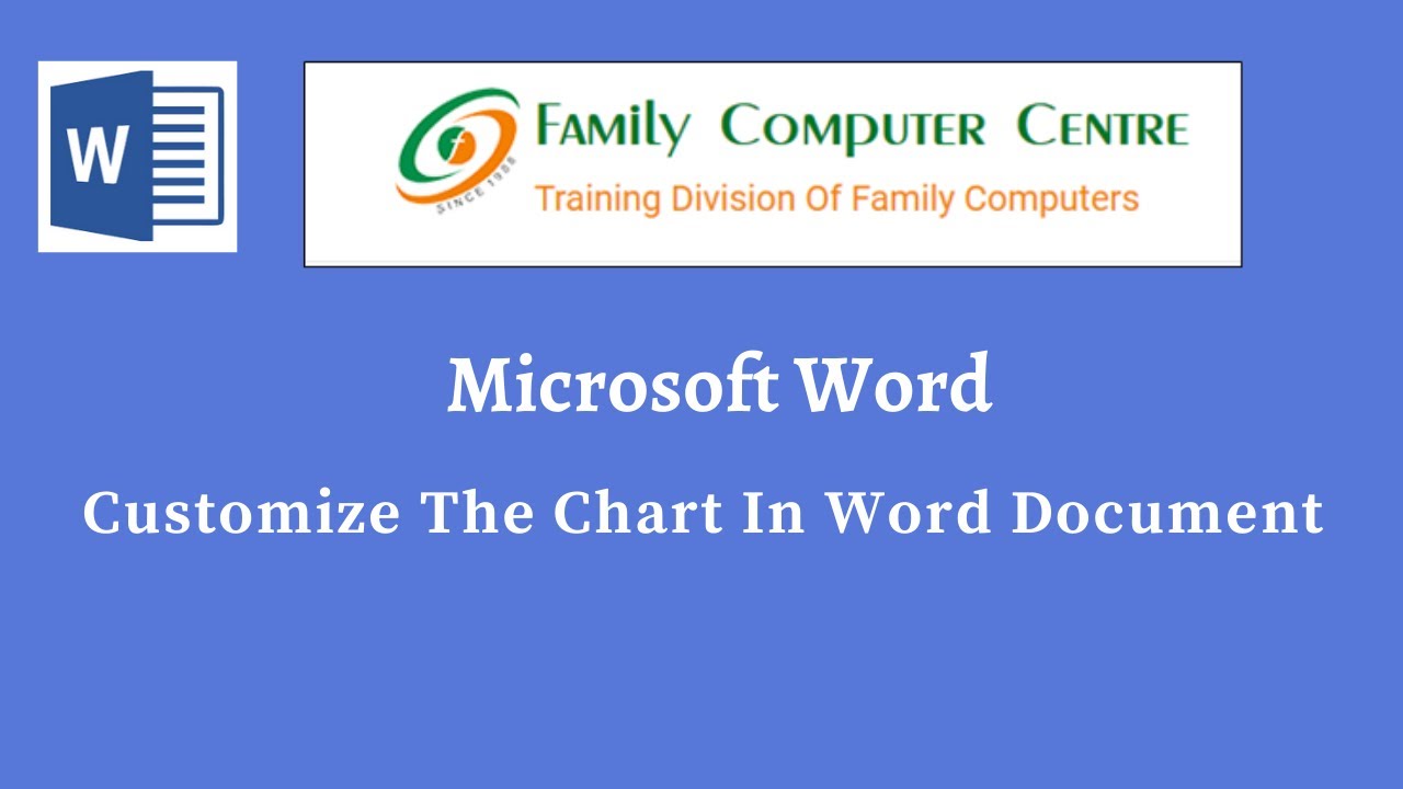 Microsoft Word Tutorials | Customize The Chart in Word Document. - YouTube