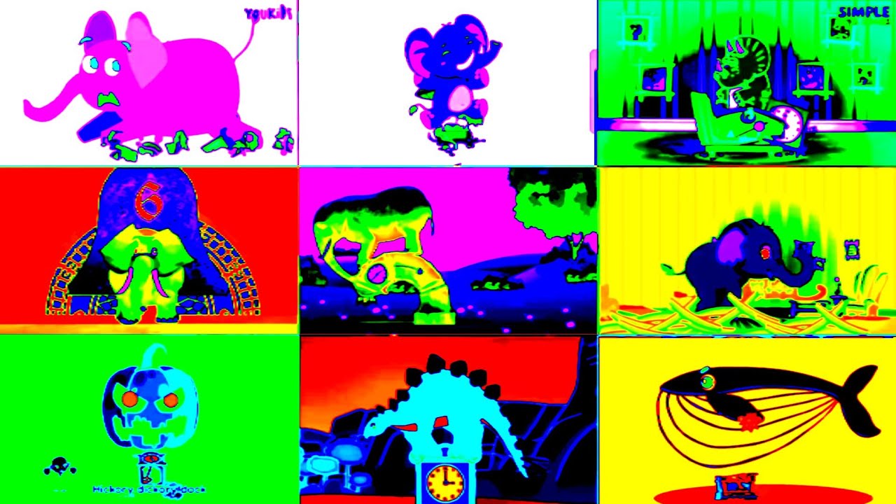 HICKORY DICKORY DOCK THE ANIMALS MIX EFFECTS CRASHING THE CLOCK - YouTube