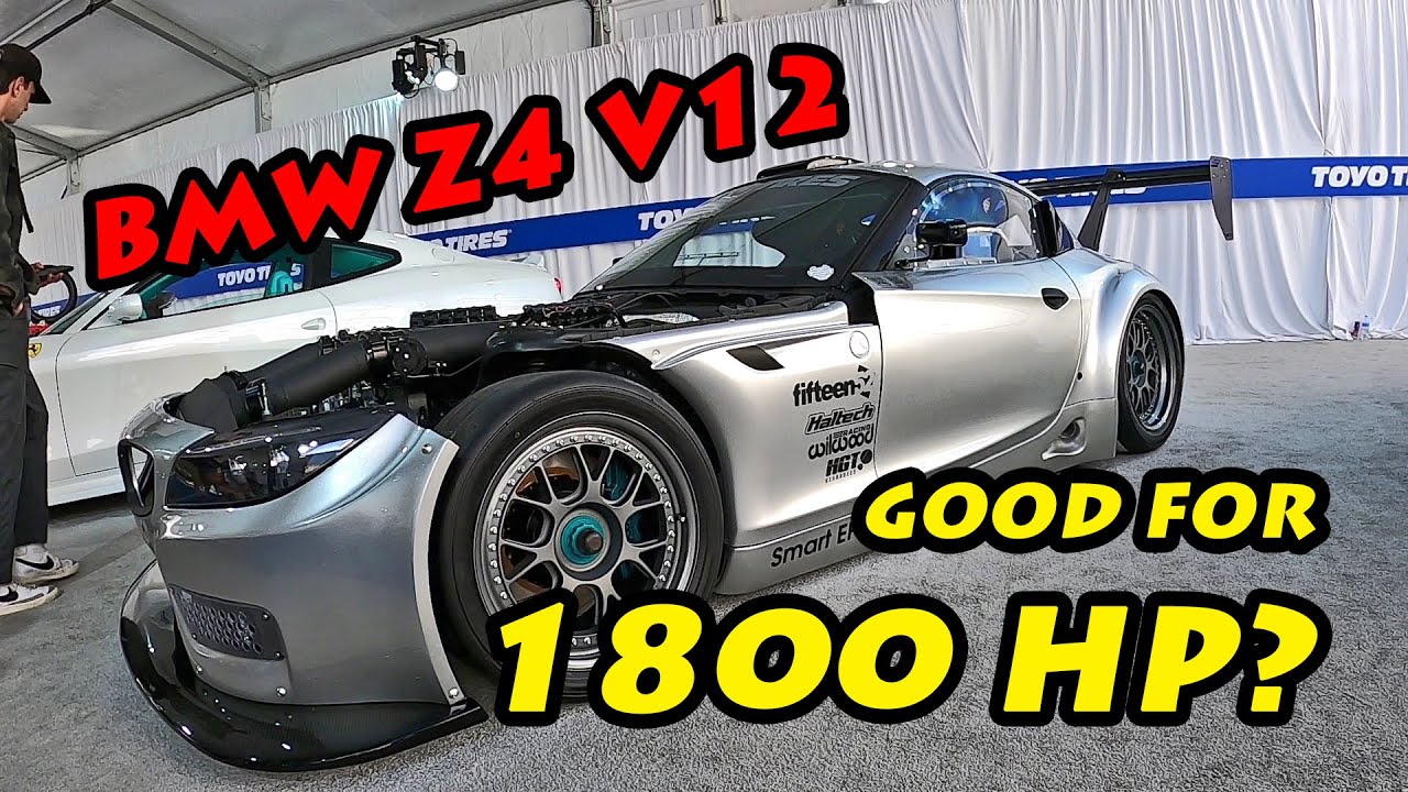 Street legal GT3 racecar! BMW Z4 with a supercharged V12! 1500+ hp ...