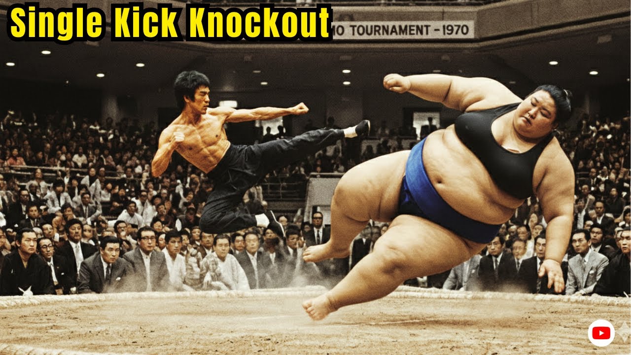 Bruce Lee Challenged By World's Heaviest Female Sumo 450 Pounds Single ...