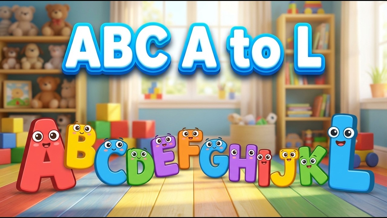 ABC Learning for Toddlers A to L | Step by Step Alphabets | Learn ABC ...