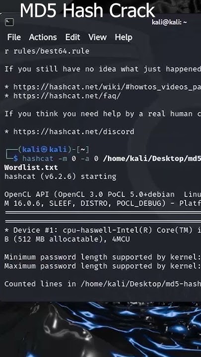 Crack MD5 Hashes Fast with Hashcat – Hacking Tutorial #coding #securitybestpractices # ...