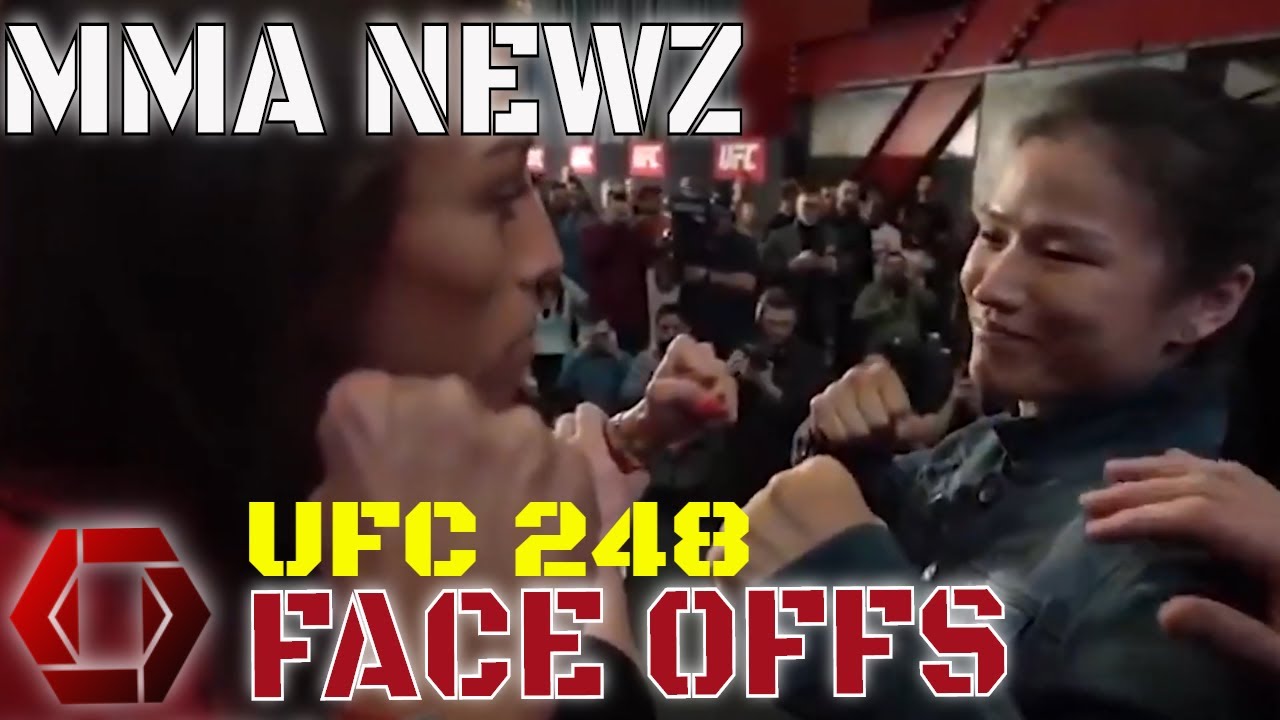UFC 248 FACE OFFS, ZHANG WEILI TELL JOANNA TO SHUT UP, MEDIA DAY ...