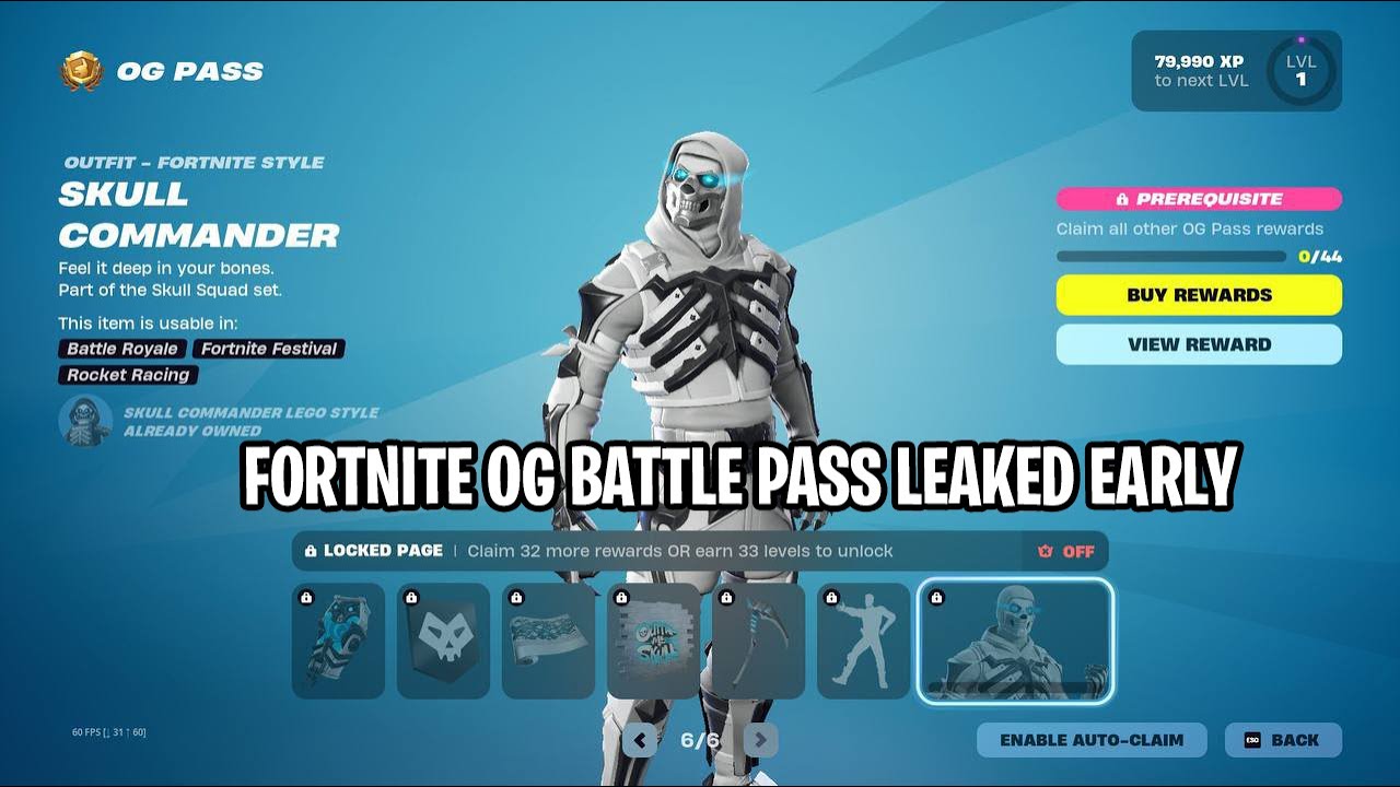 Fortnite OG Battle Pass Leaked Early: Everything You Need to Know ...