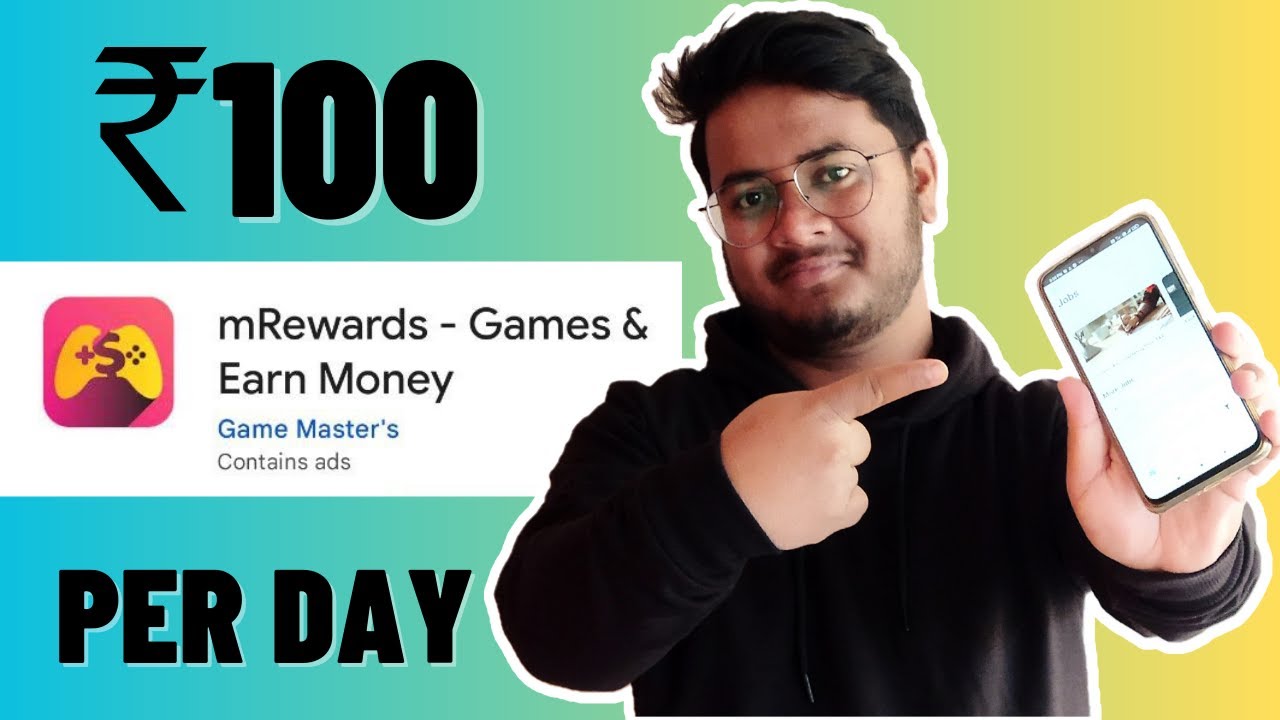 EARN MONEY WITH MREWARDS APP EARN 100 RUPEES PER DAY FOR FREE - YouTube