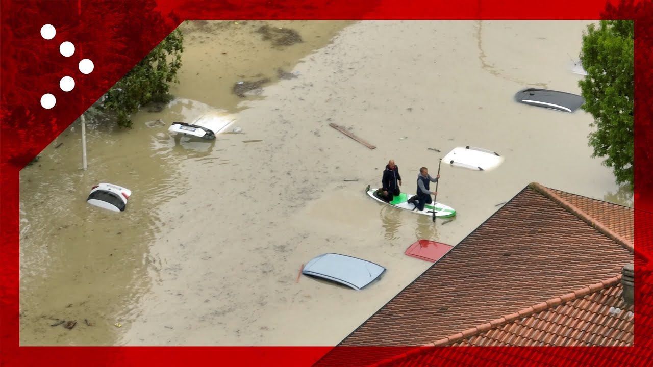 Alluvione a Faenza, parte della città sommersa: le immagini dal drone ...