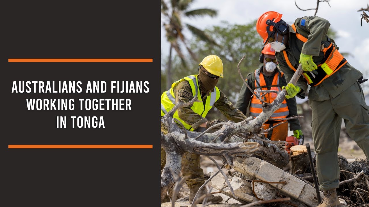Australians and Fijians working together in Tonga - YouTube