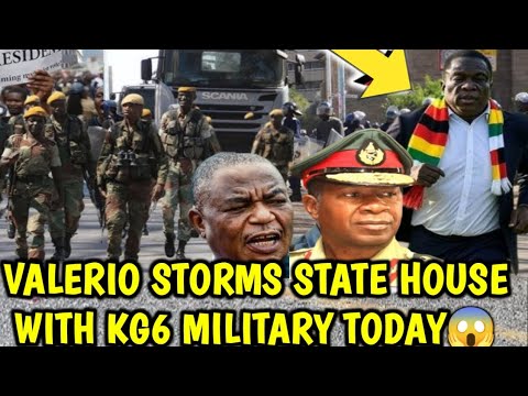 BREAKING NEWS🚨Valerio Sibanda Storms State House with KG6 Military ...