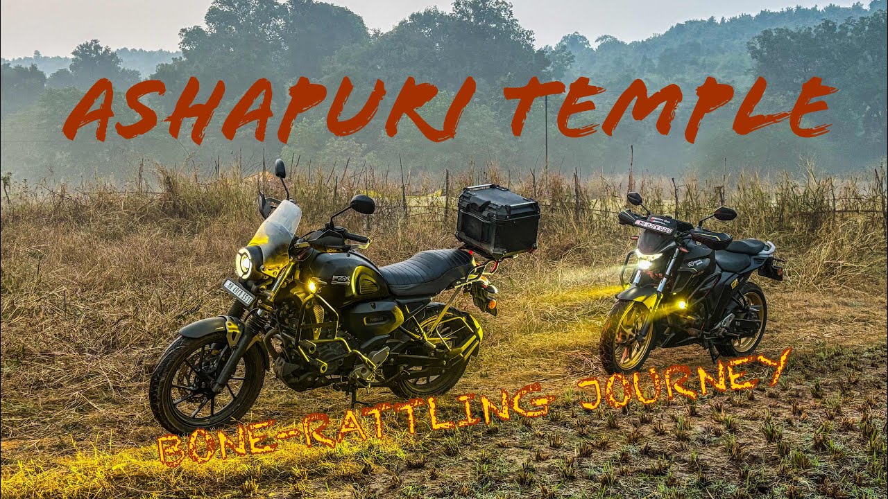 MORNING RIDE TO ASHAPURI TEMPLE, EDVAN THROUGH THE TOUGHTEST ROUTE ...