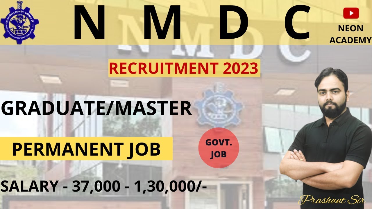 NMDC Administrative Officer Recruitment Notification 2023| Permanent ...