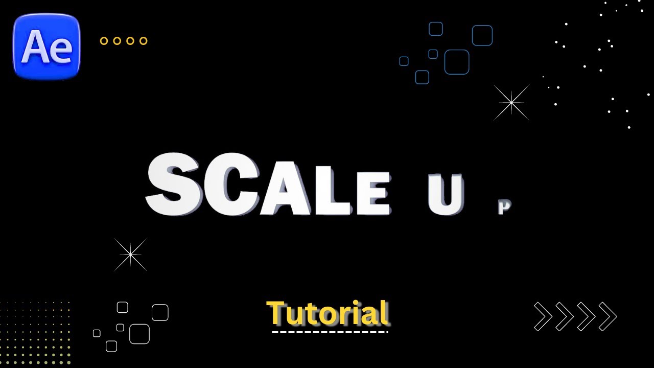 Scale Up Text Animation Tutorial || After Effect || #logo #animation # ...