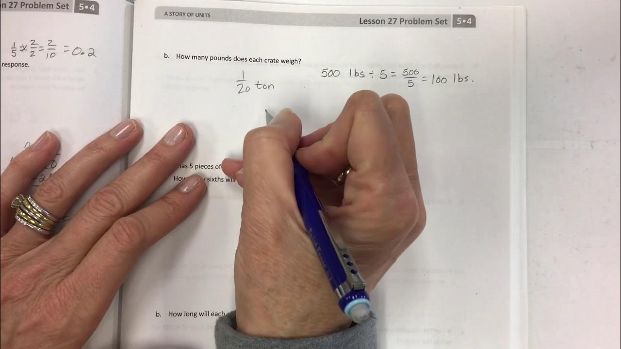 Eureka math grade 5 module 4 lesson 27 problem set - YouTube