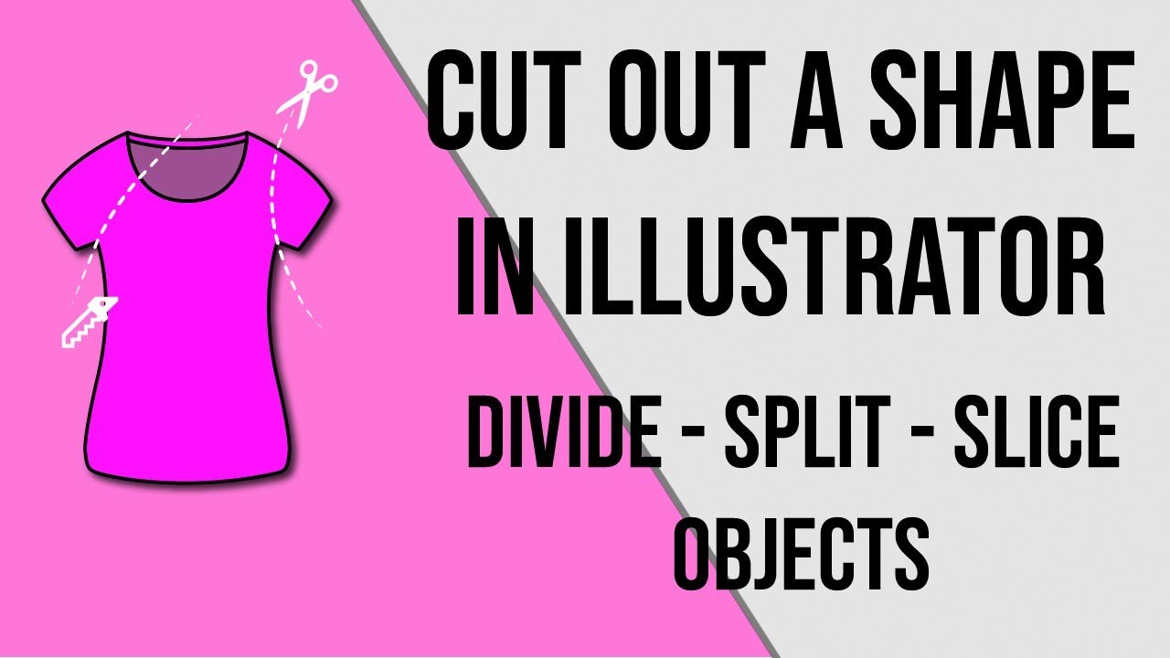 Adobe Illustrator Cutting Slicing Splitting with Knife Tool Tutorial ...