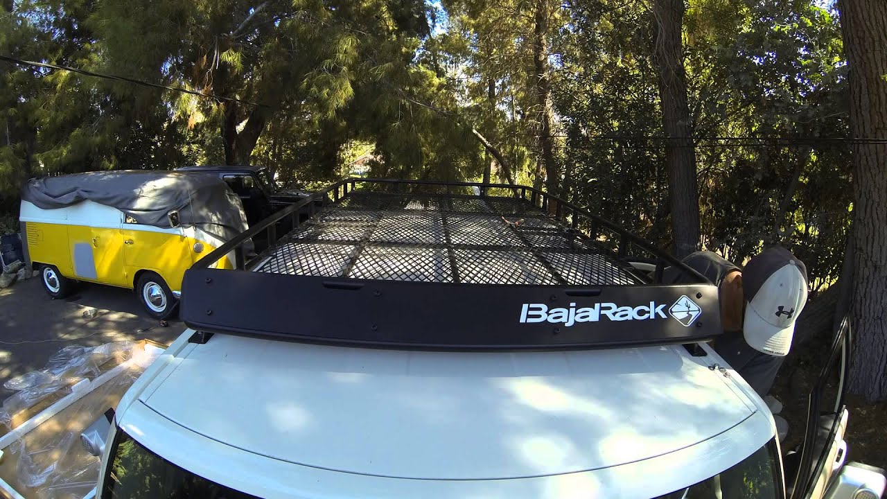 FJ Cruiser Baja Rack Install HD - YouTube
