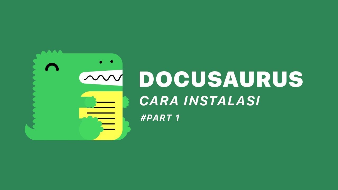 Docusaurus - Cara Instalasi Part 1 - YouTube
