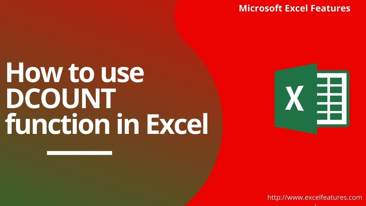 How To Use The DCOUNT Function In Excel Count The Number Of Products How To Use The DCOUNT Function In Excel Count The Number Of Products