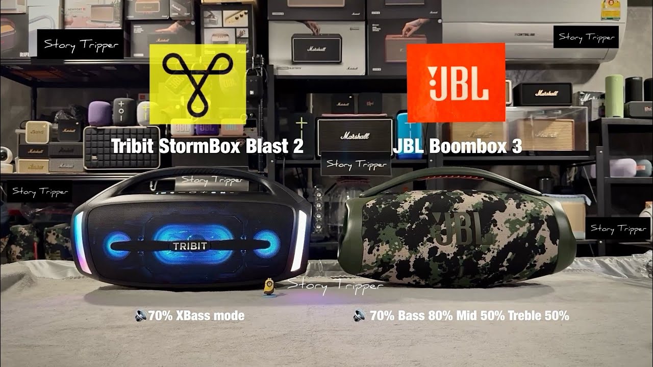 Tribit StormBox Blast 2 vs JBL Boombox 3 - YouTube
