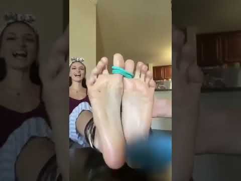Teen’s Oiled Feet Tickled!
