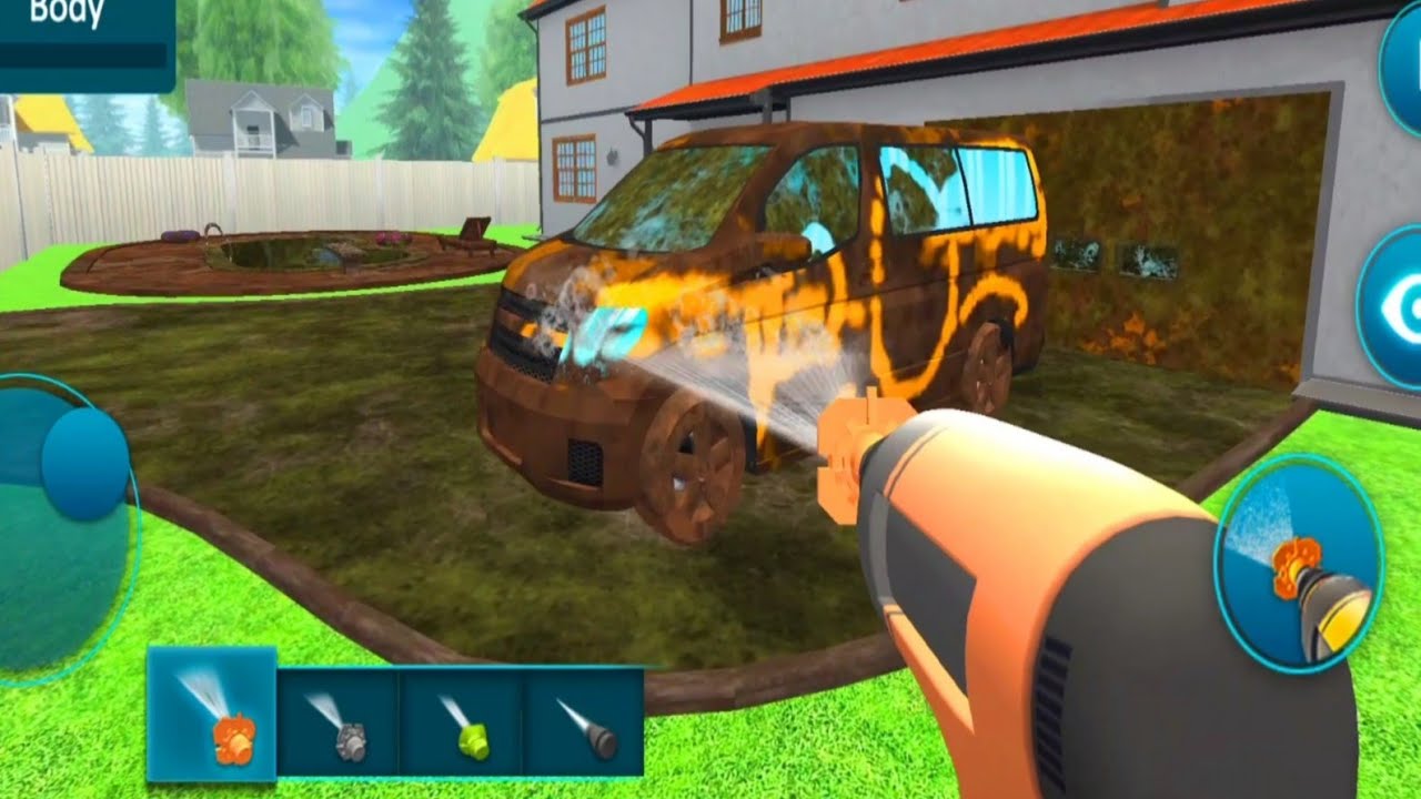 Car And Backyard Cleaning | Power Washing Clean Simulator - Android ...