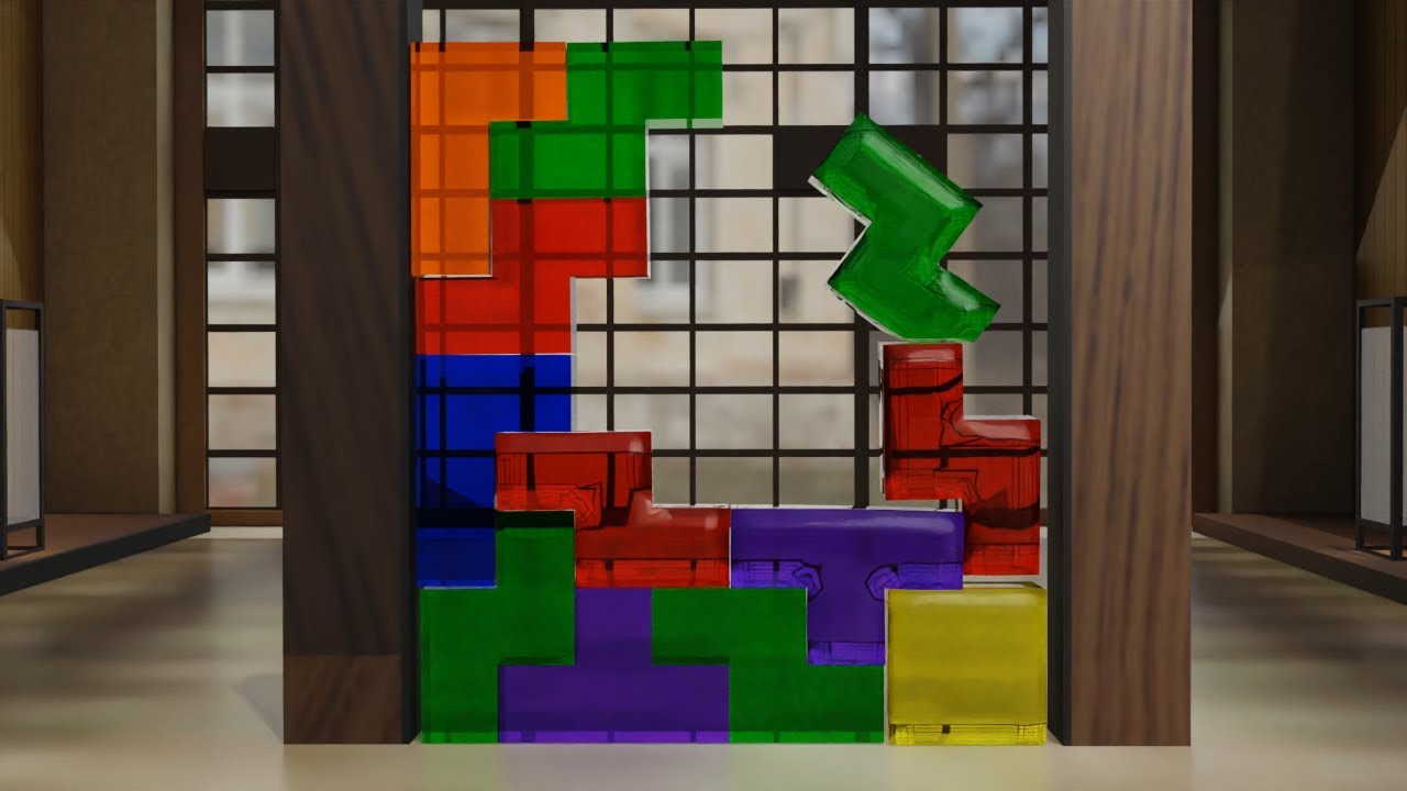 Tetris Jelly Shape Challenge Softbody Simulation V1 - YouTube