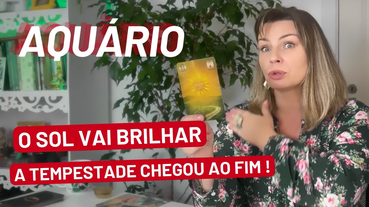 AQUÁRIO ♒️ ESSA TEMPESTADE ESTÁ ACABANDO, O SOL VAI RAIAR NA SUA VIDA ...