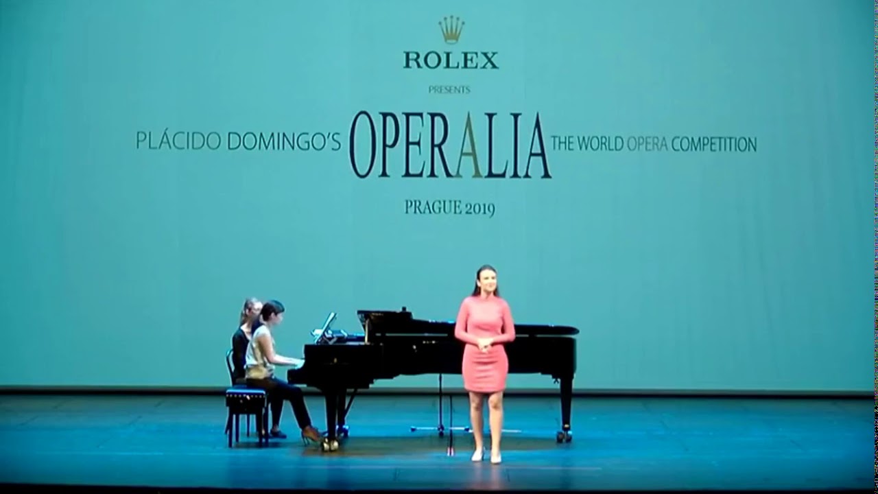Lada Bockova sings Janáček at Plácido Domingo's Operalia 2019 - YouTube