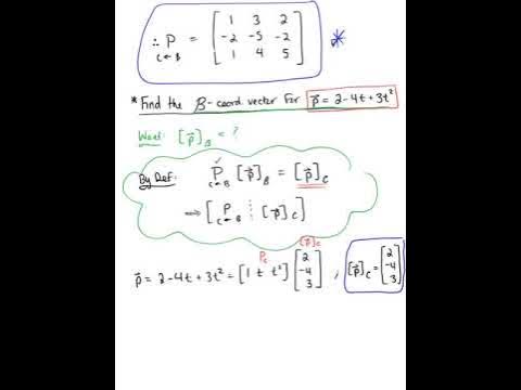Change-of-Coordinates Matrix (Example 3) - YouTube