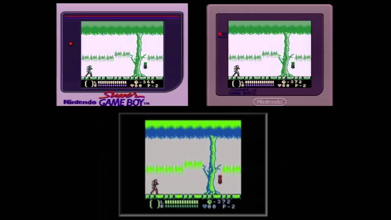Game Boy players speed differences - Super Game Boy 1 vs SGB2 vs Game ...
