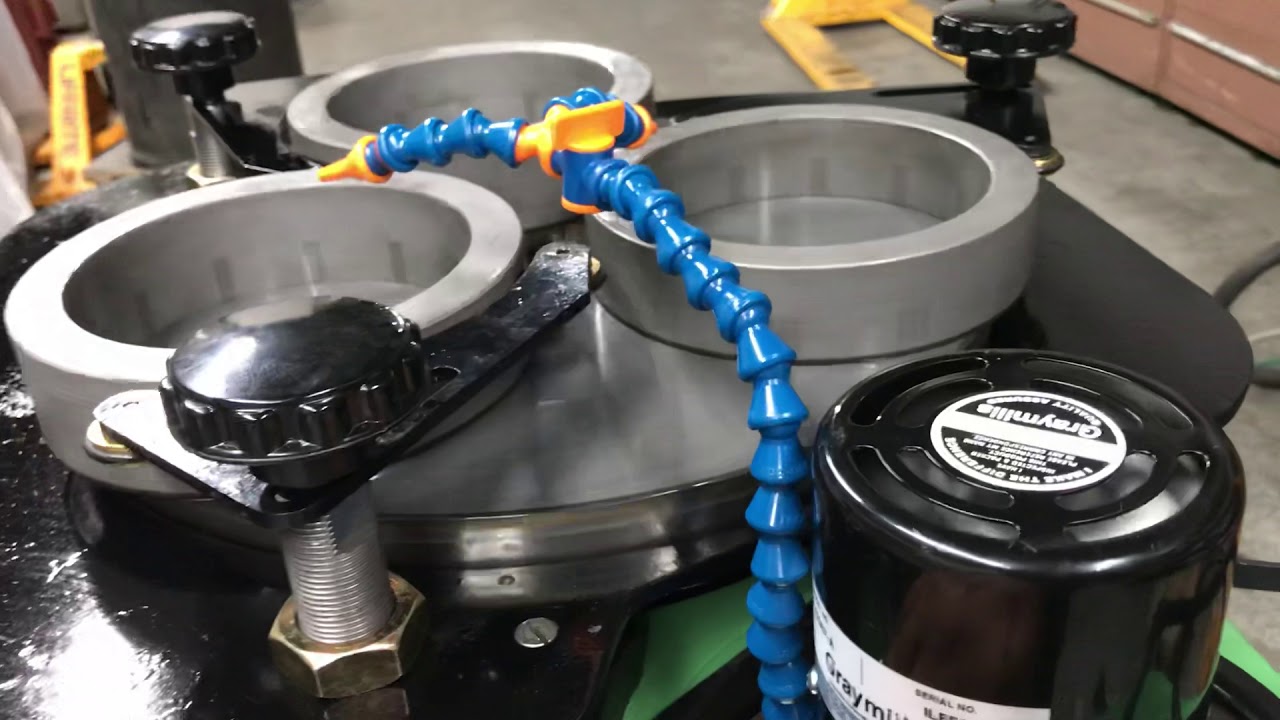 Lapmaster 15" lapping machine - YouTube